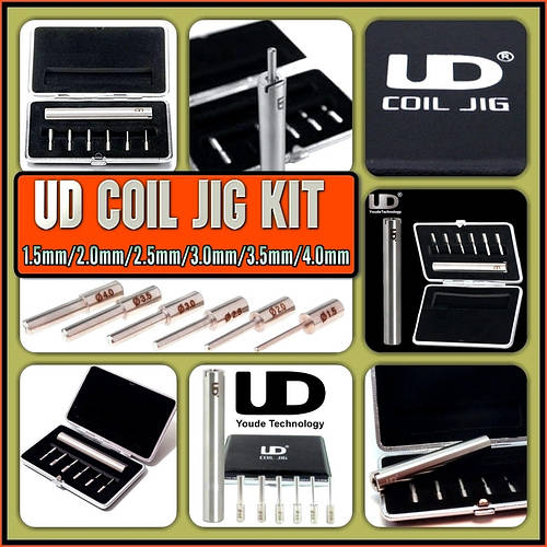 UD COIL JIG KIT. Інструмент для намотування спіралі в кейсі. Комплект - 6 різних діаметрів для ...