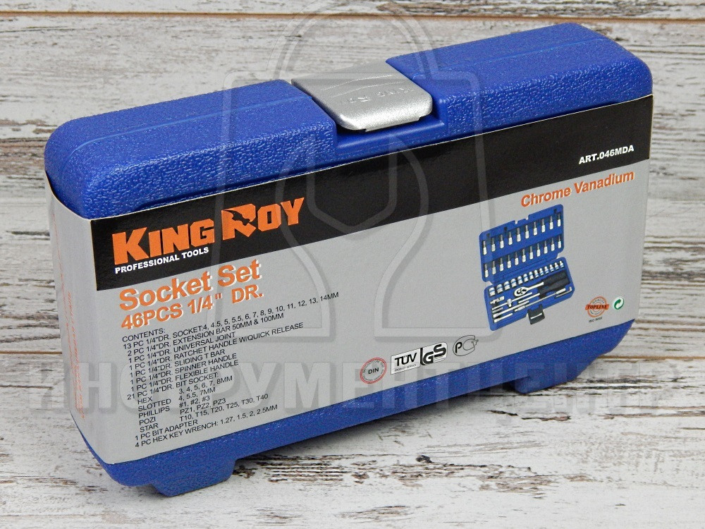 Купити Набір інструментів King Roy 046 MDA (46 предметів), ціна 1299 ₴ - Prom.ua (ID# 95956883)