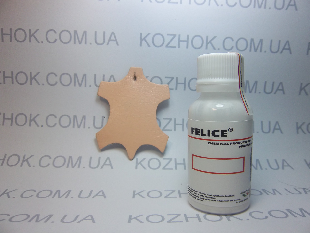 Краска для Кожи Felice Цв.Персик-Розовый (25 Мл)Для Обуви,гладкой Кожи ...