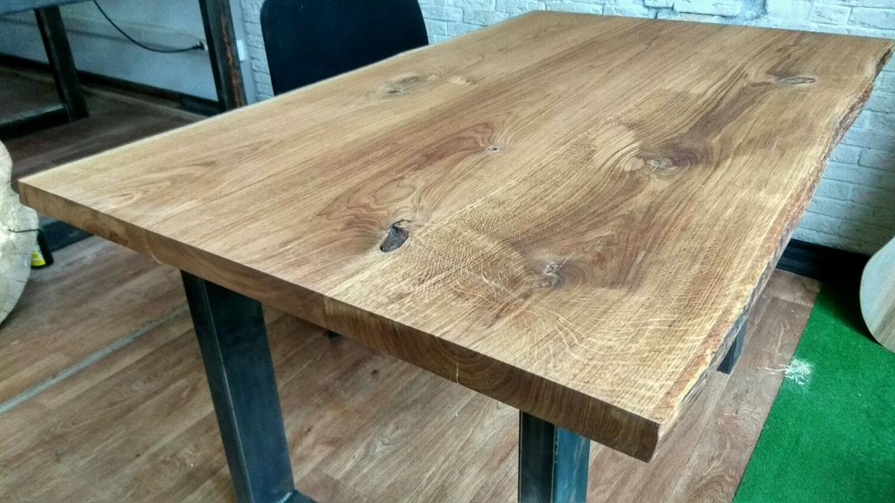 Купить Дубовая столешница из массива дерева живой край для стола, цена ...
