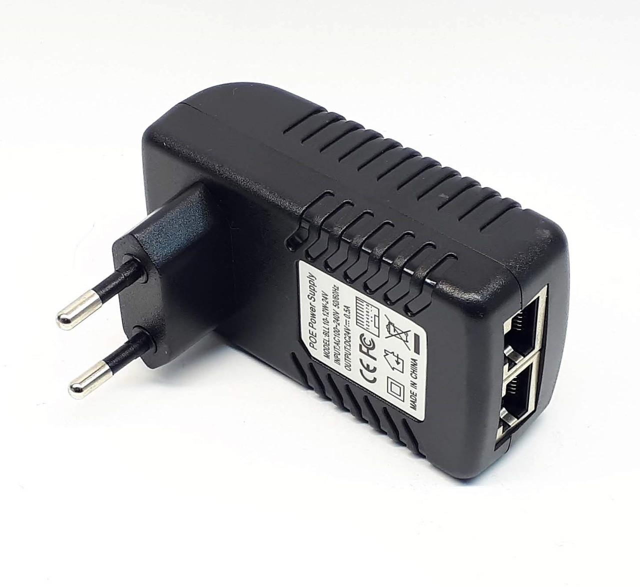 POE инжектор 24V 0.5A (12Вт) с портами Ethernet 10/100/1000Мбит/с ...