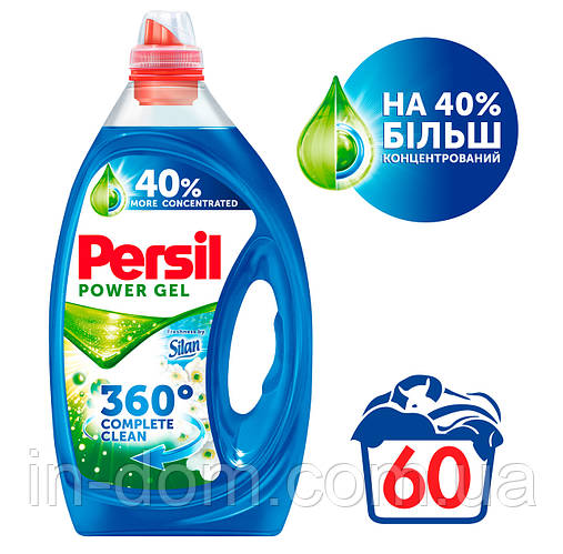 Persil Power Gel deep clean универсальный гель для стирки + силан 3 л ...