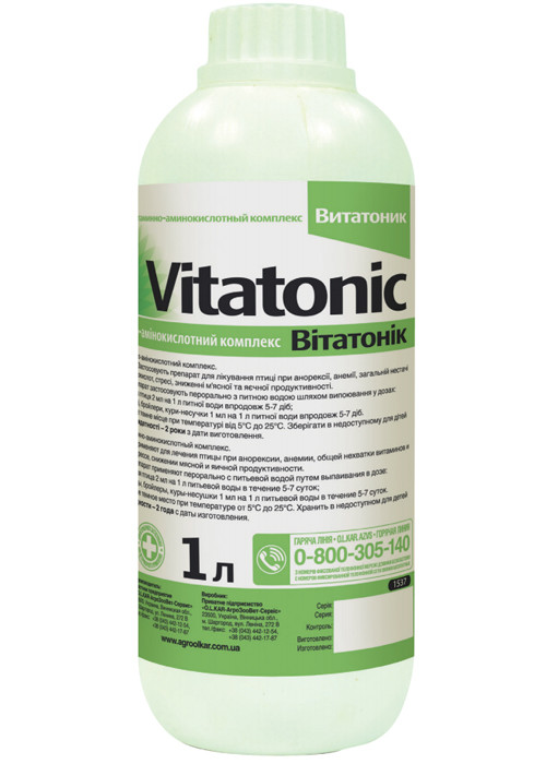 Витатоник, 1 л (аналог Чиктоник): продажа, цена в Украине. кормовые ...