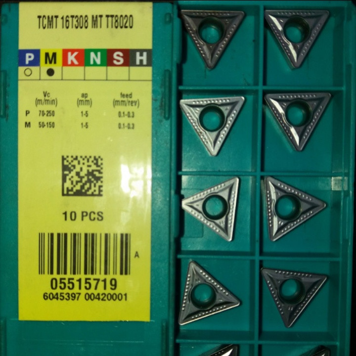 Пластина TCMT 16T308 MT TT8020 TaeguTec Пластина твердосплавная ...