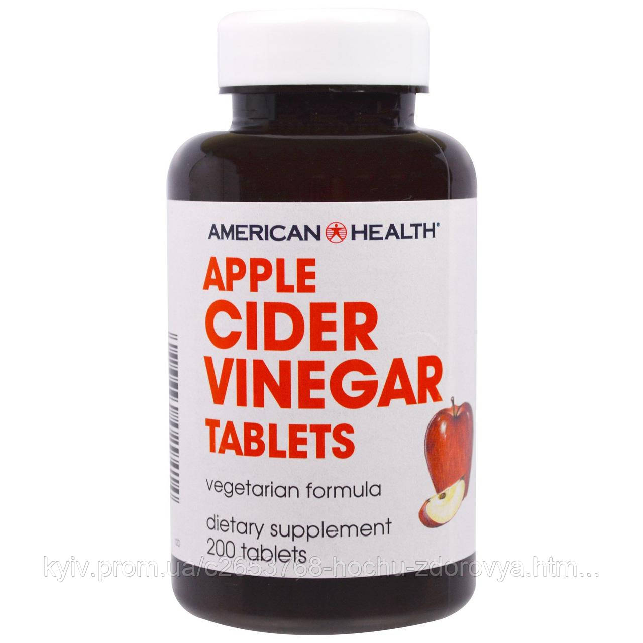 Купить American Health, Яблочный уксус в таблетках, 200 таблеток, цена ...