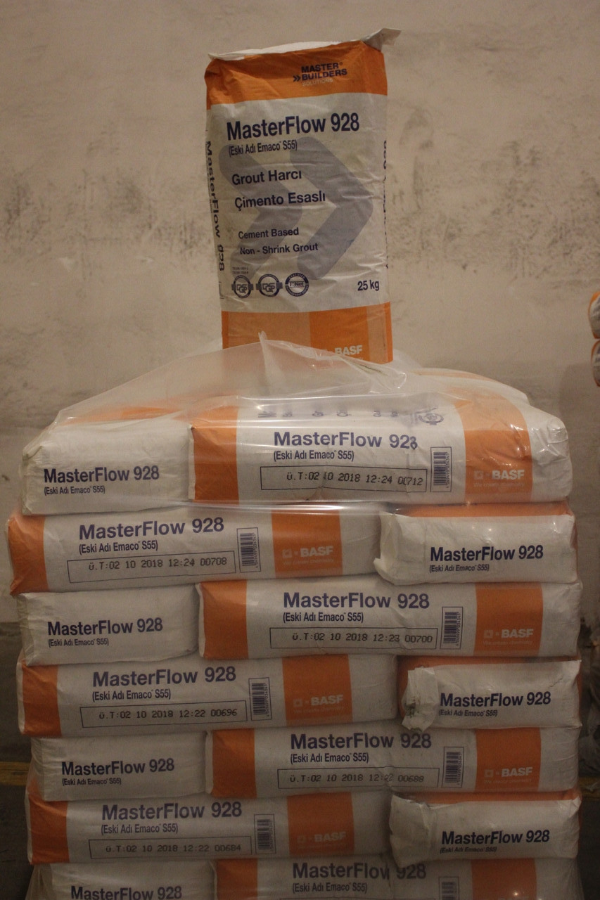 MasterFlow 928 (Emaco S 55, яка швидко твердне безусадна суха суміш наливного типу) (ID ...