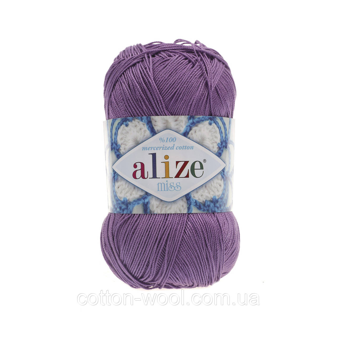 Alize Miss (Ализе Мисс) 100% мерсеризованный хлопок 247 сирень: продажа ...