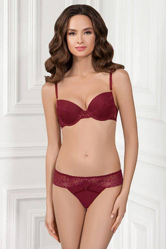 Купить Бюстгальтер пуш-ап кружево Jasmine Alex 1043/7 бордовый 75A, цена 549 ₴ — Prom.ua (ID ...