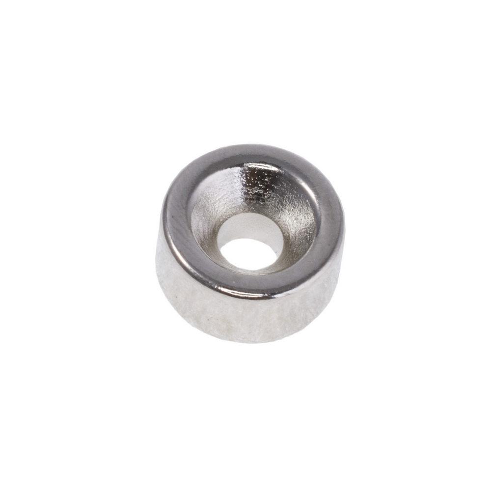Магніт NdFeB, Шайба під потай D10 x d7/3,5 x 5 mm (N38), Ni + Cu + Ni ...