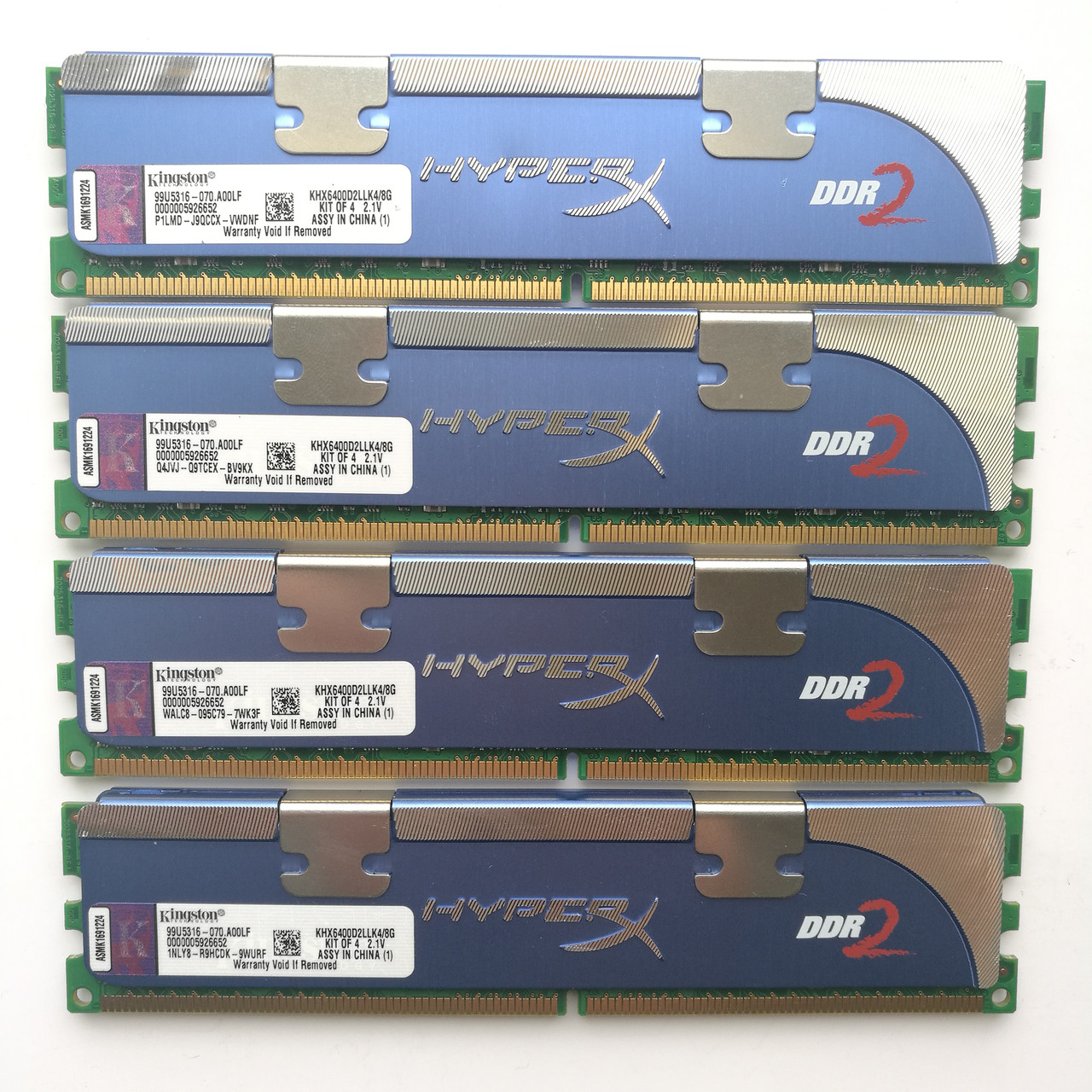 Игровая оперативная память Kingston HyperX DDR2 8Gb (4*2Gb) KIT of 4 ...