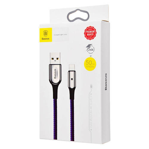 Baseus X-Type Light Lightning Cable (0.5m), цена 228 грн — Prom.ua (ID ...