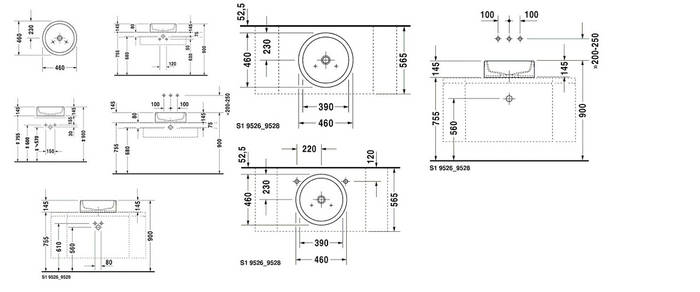 Купить Раковина Duravit Starck 1 (0445460000), цена — Prom.ua (ID ...