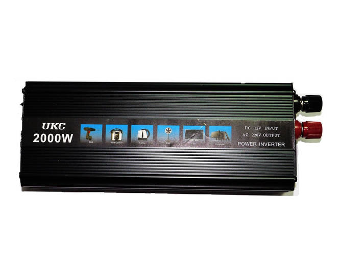 Інвертор автомобільний перетворювач напруги UKC 12V-220V 2000W N (ID#1128630143), ціна: 1836 ...