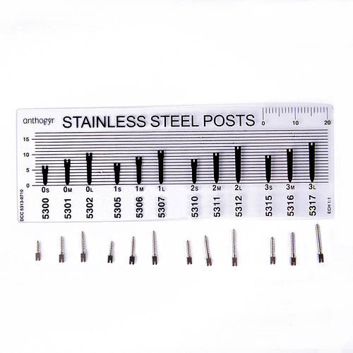 Штифти титанові Euro-post (набір зі 120 шт + 4 розгортки) (ID#898376933 ...