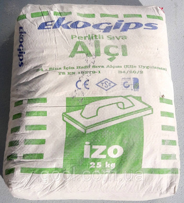 Шпаклівка Ізогіпс Екогіпс стартова гіпсова 25 кг. Туреччина (ID ...