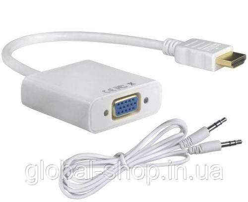 HDMI на VGA Адаптер Конвертер Видео + Аудио 1080P — Купить Недорого на ...