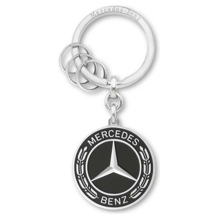 Брелок Mercedes-Benz Key Ring, Untertürkheim Stainless Steel, Black ...