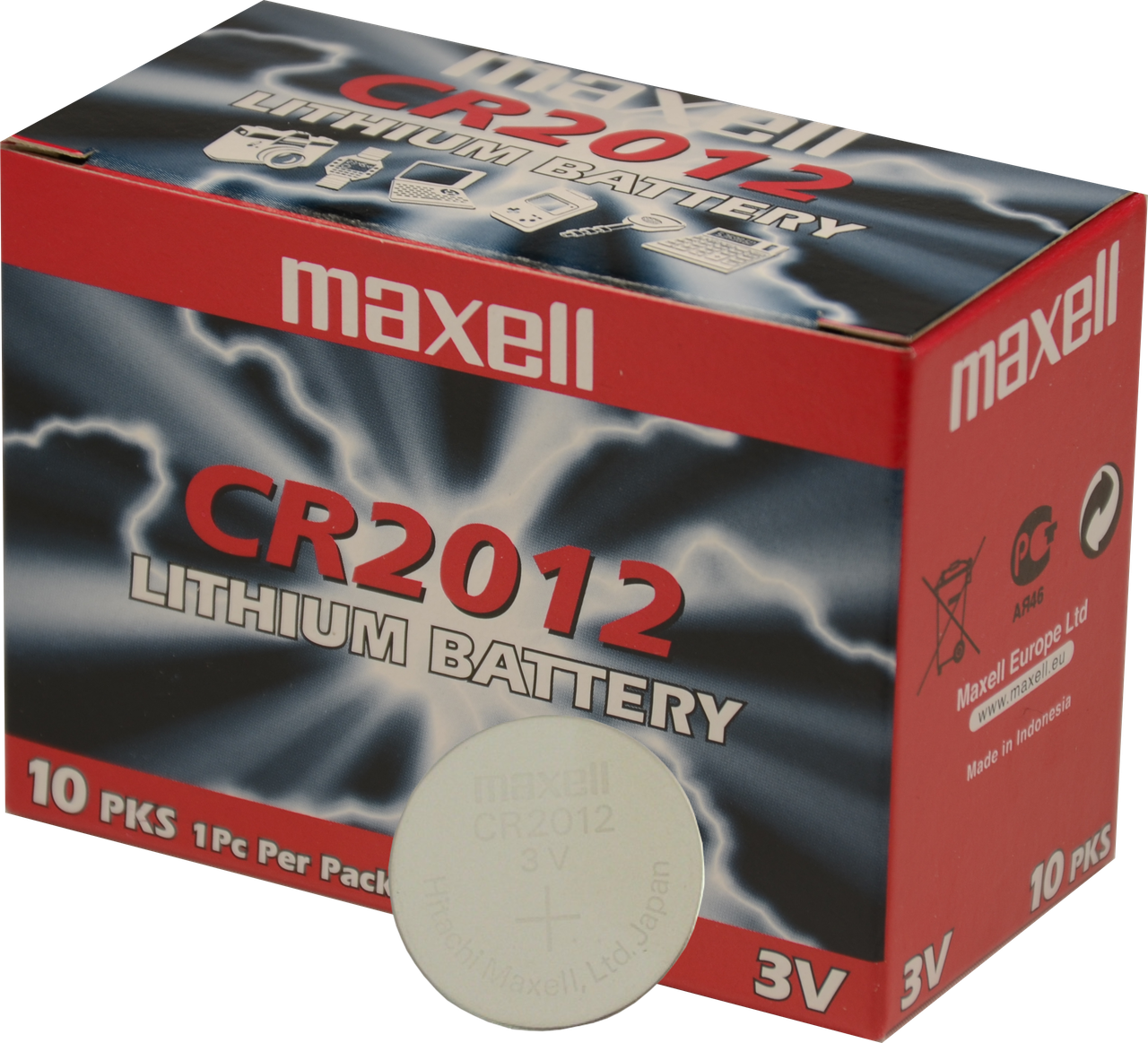 Купить Батарейка Maxell CR2012, 10 шт., цена 680 грн — Prom.ua (ID ...