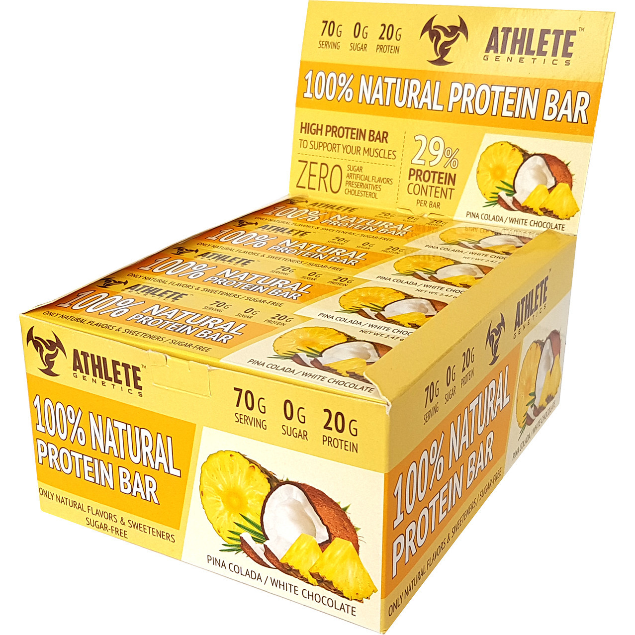 Купить Батончик Athlete Genetics - 100% Natural Protein Bar (70 грамм ...