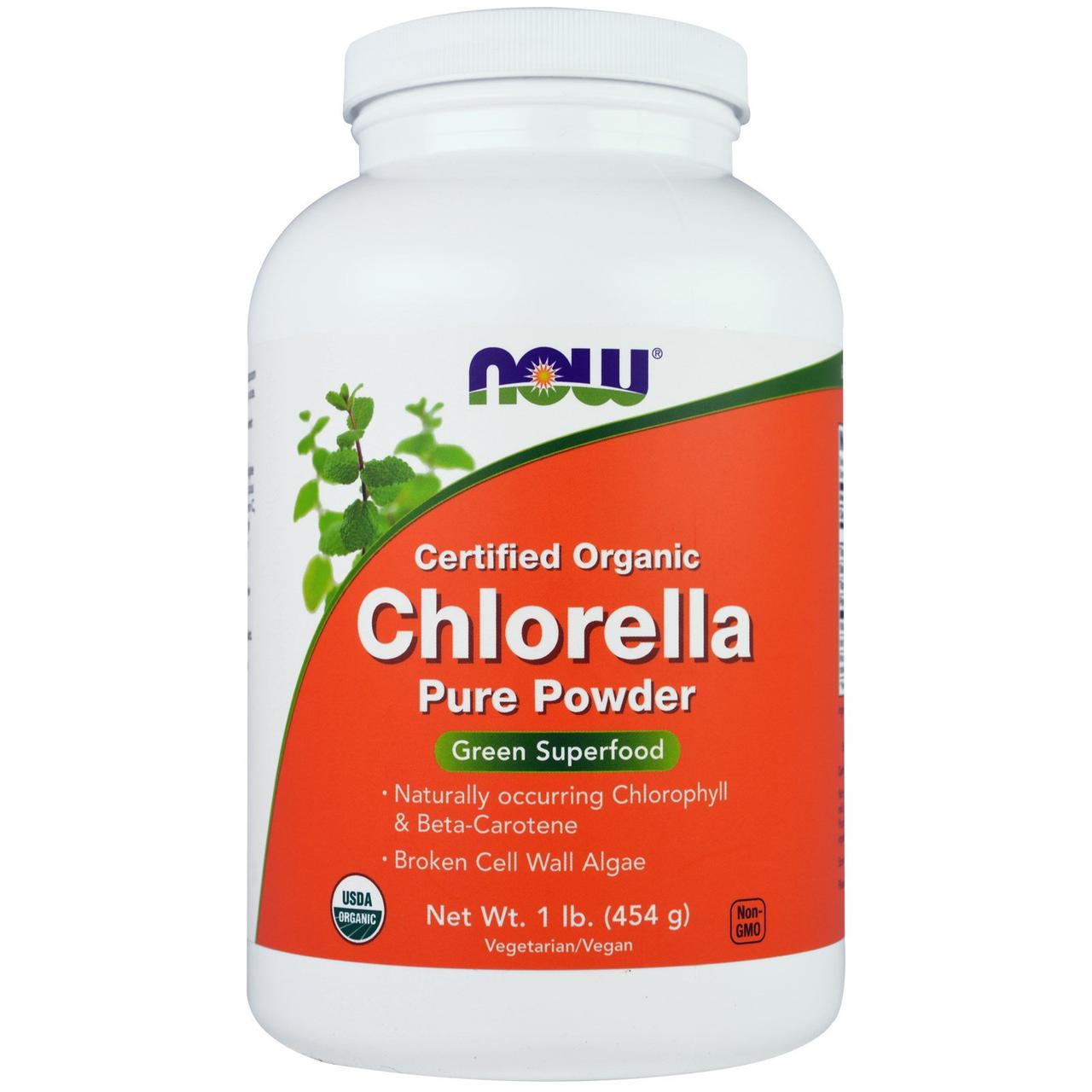 Хлорелла водоросль в порошке, Now Foods, Chlorella, 454 грамм купить по ...