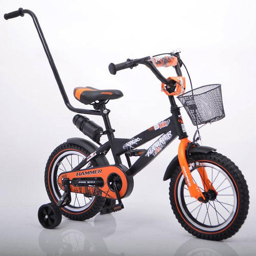 Детский двухколесный велосипед "S600 HAMMER" Колёса 14 х2,4 Черно ...