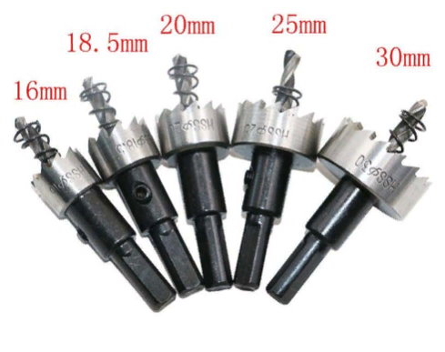 Набор Коронки по металлу HSS 16, 18.5 ,20, 25, 30 корончатые сверла 5шт ...