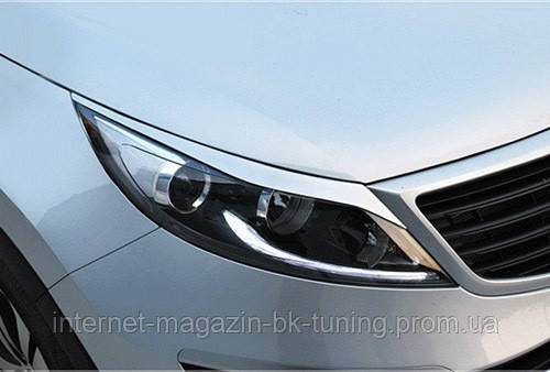 Купить Накладки на фары Киа Спортейдж (2010 - ), цена 230 ₴ — Prom.ua ...