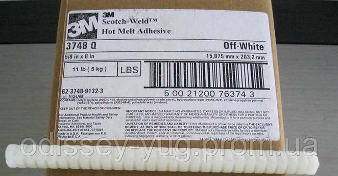 Купити Термоплавкий Клей 3M Jet-melt 3748Q . Стрижні Ø16 мм, 203 мм ...
