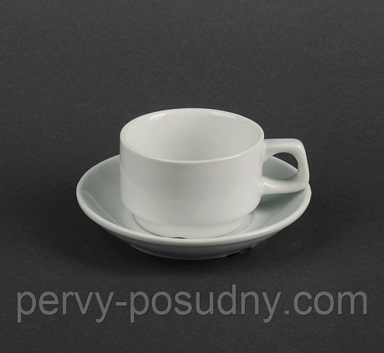Чашка кавова біла 90 мл із блюдцем HR1302 (ID#911458035), ціна: 111 ...