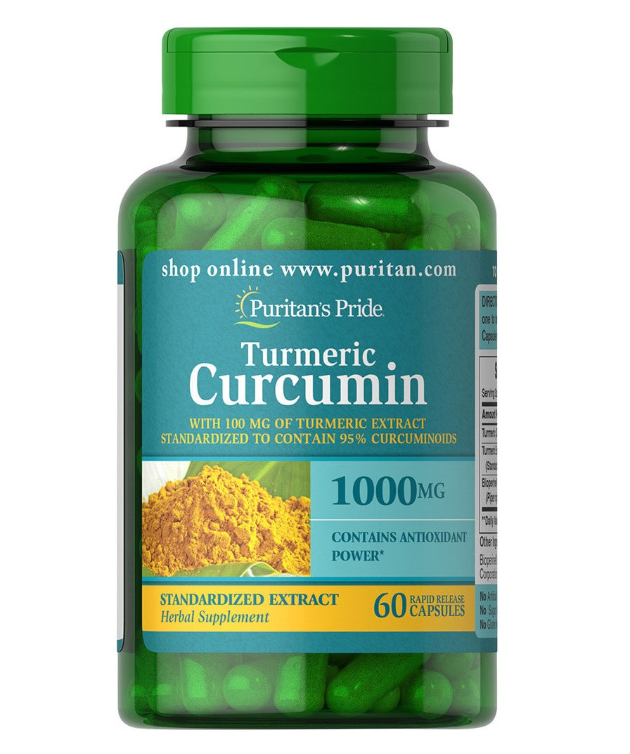 Куркумин Puritan's Pride - Turmeric Curcumin 1000 мг (60 капсул) купить ...