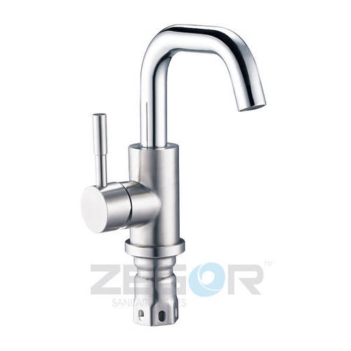 Смеситель ZEGOR умывальник поворотный SAP1-A090 (нерж) (ID#914051299 ...