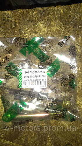 Ремкомплект задних тормозных колодок Maтиз GROG (полный) левый 94580433 ...