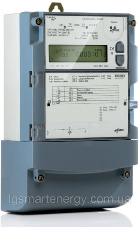 Трифазний лічильник трансформаторного включення ZMD410CR44.0007.c2 ...