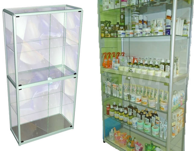 Стеклянные витрины для салонов красоты. Витрина для косметики и ...