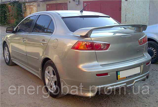 Купити Накладка на задній бампер для Mitsubishi Lancer X, Мітсубіші ...