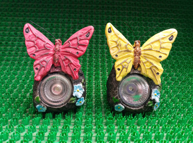 Купить Газонный светильник садово парковый на солнечной батарее Бабочки Lemanso Cab84 цена