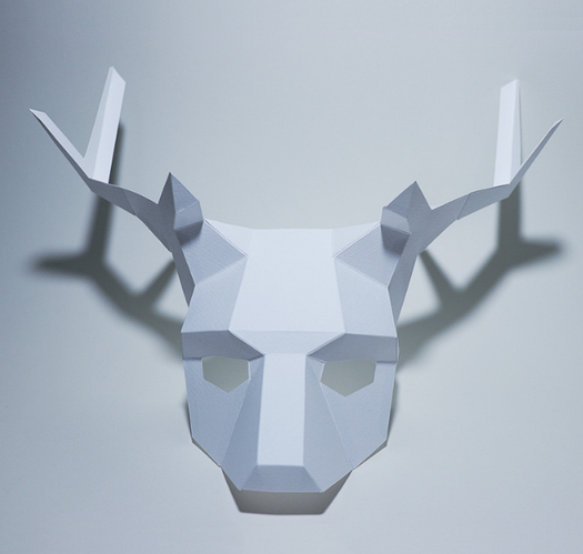 Маска Олень papercraft білий (ID#920577531), ціна: 108 ₴, купити на Prom.ua