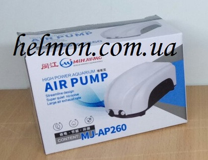Аквариумный компрессор MinJiang MJ-AP260 (150 л/ч, до 60 л) (ID ...