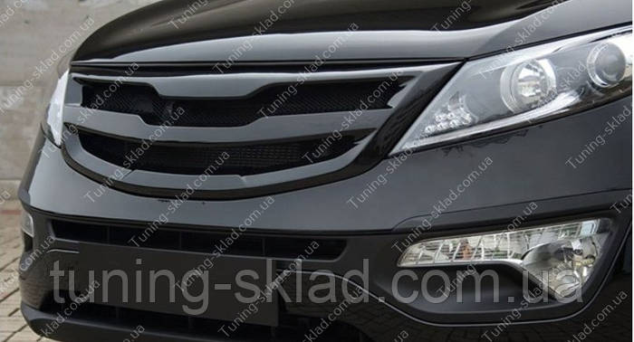 Решетка радиатора Киа Спортейдж 3 (тюнинг решетка на Kia Sportage 3 ...