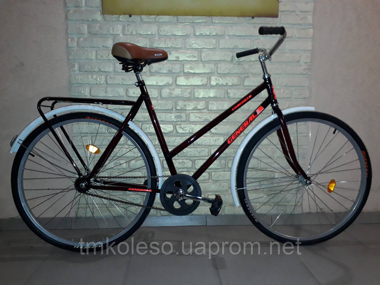 Велосипед 28" General Комфорт Женский Бордовый — Купить Недорого на ...