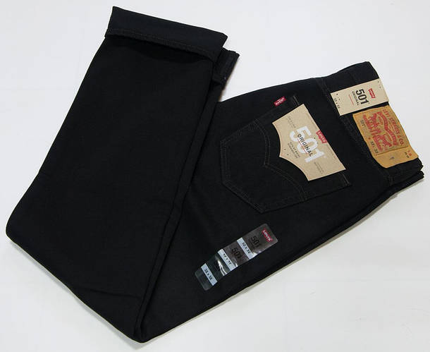 Мужские джинсы Levis 501 Black 005010660 прямые классические черные ...