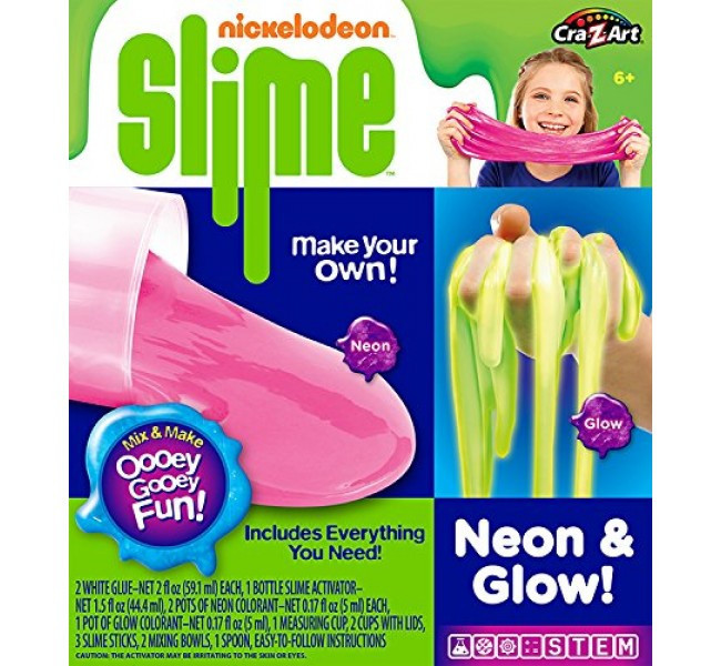 ПОД ЗАКАЗ 20 ДНЕЙ Слизь лизун слайм Cra Z Art Nickelodeon Slime Neon