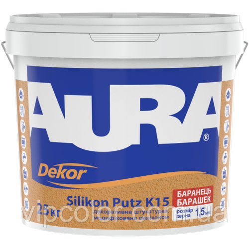 Aura Dekor Putz K15 "Баранець" 25 кг акрилова штукатурка арт.4820166524082 (ID#935517713), ціна ...