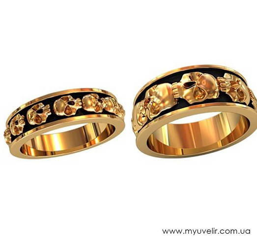 Купити Обручки Черепа, ціна 3004 грн - Prom.ua (ID# 728865386)