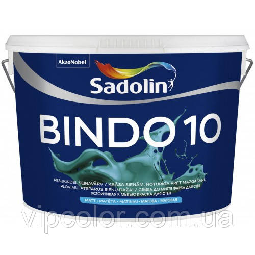 Sadolin BINDO 10 Белая BW 2,5 л матовая краска для стен, цена: 2600 ₴, купить на Prom.ua