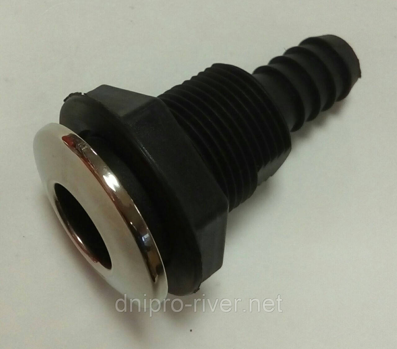 Штуцер сливной 3/4" (19мм), черный / нержавеющая сталь: продажа, цена в ...