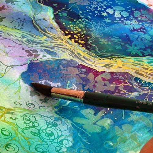 Роспись тканей - купить в Киеве от компании "Dandroom"