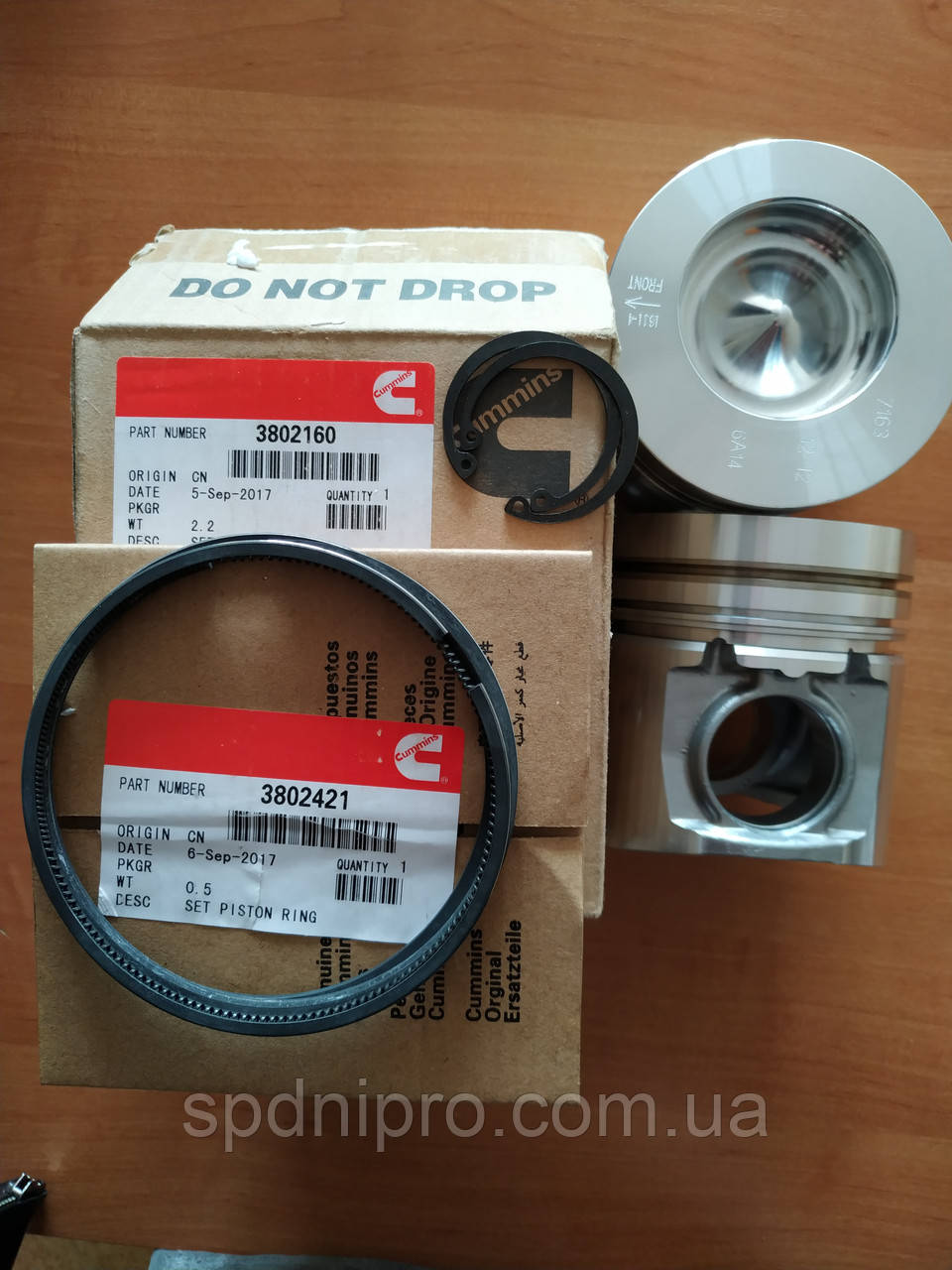 Комплект поршня двигателя Каминс/Cummins 3802160, 3907163, 4991277 ...
