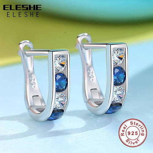 Серебряные женские серьги 925 пробы с кристаллами циркония "Elizabeth ...