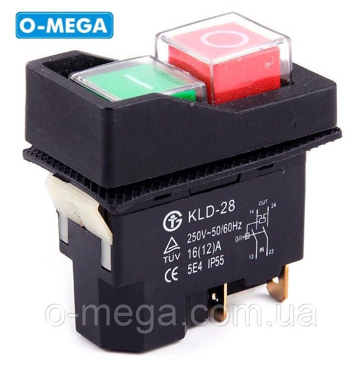 Магнитный пускатель KLD28 (CK21) кнопка двойная на 4 контакта купить ...